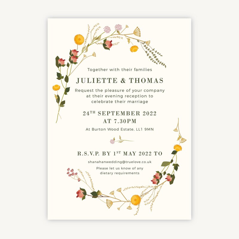 Evening Invite - Etsy UK