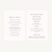 Simple Script Wedding Order of Service - Etsy UK