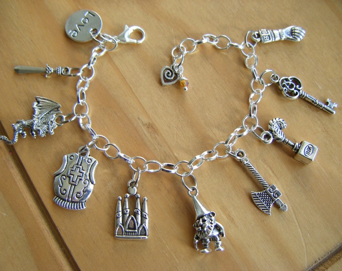MERLIN Bbc Tv Series King Arthur Camelot Traditional Charm Bracelet ...
