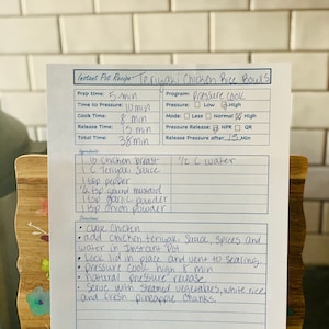 Instant Pot Recipe Card Bundle - Etsy