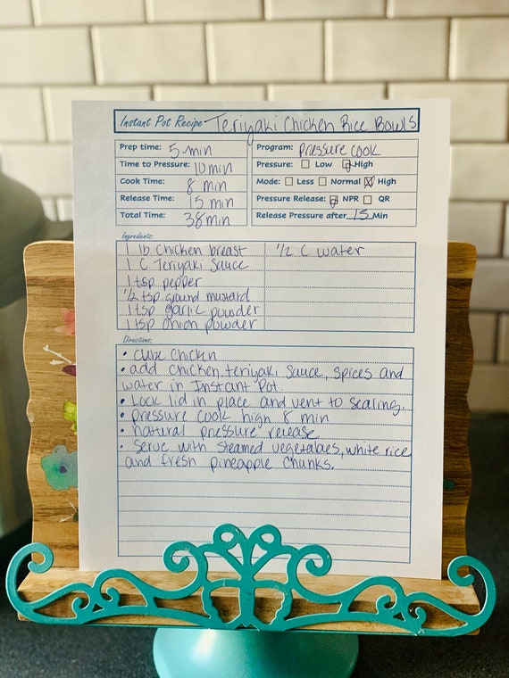 Instant Pot Recipe Card Bundle | Etsy