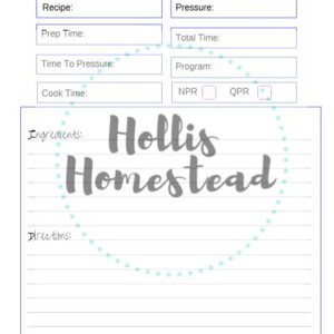 Printable Instant Pot Beginners Guide (24 Page) Recipes, Time Chart ...