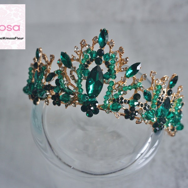 Emerald Tiara - Etsy