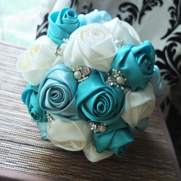 Ribbon Rose Bouquet - Etsy