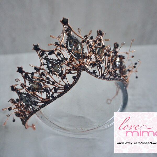 Black Tiara - Etsy