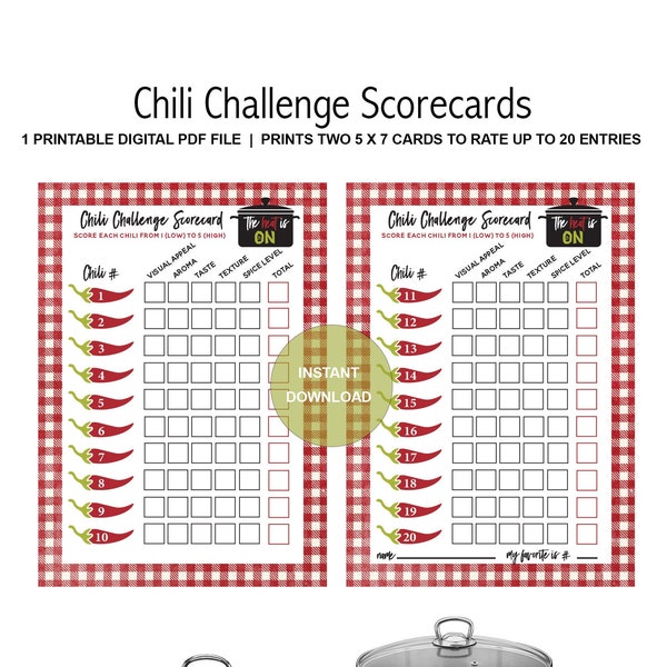 Chili Cook Off - Etsy