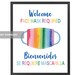 Printable Welcome Face Mask Required Bilingual Sign Rainbow - Etsy