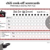Editable Chili Cook off Sign up Sheet Printable for Community Chili ...