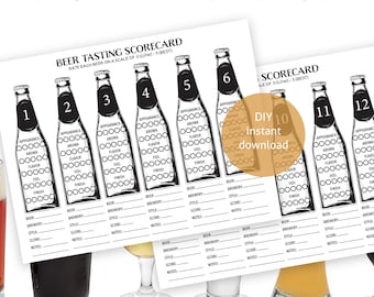 Beer Tasting Printable Party Game Everything You Need to Host a DIY ...