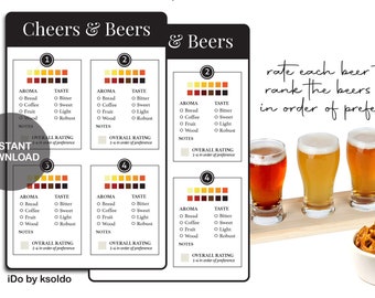 Beer Tasting Party Printable Kit - Etsy