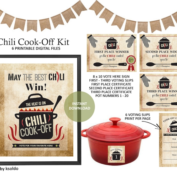 Chili Cook off Svg - Etsy