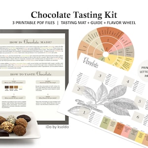Chocolate Tasting Kit-chocolate Tasting -wine and Chocolate Pairing ...