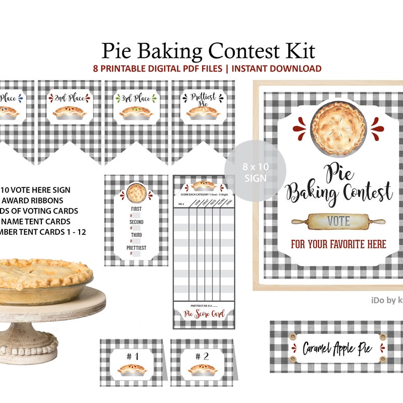 Baking Contest Score Sheet - Etsy