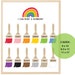 Rainbow COLOR CHART - Colors Chart - Colors Poster - Sign - Poster ...