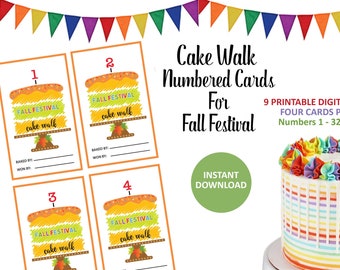 Cake walk game | Etsy