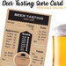 Beer Score Card - Beer Scorecard - Beer Rating Sheet - Beer Tasting ...