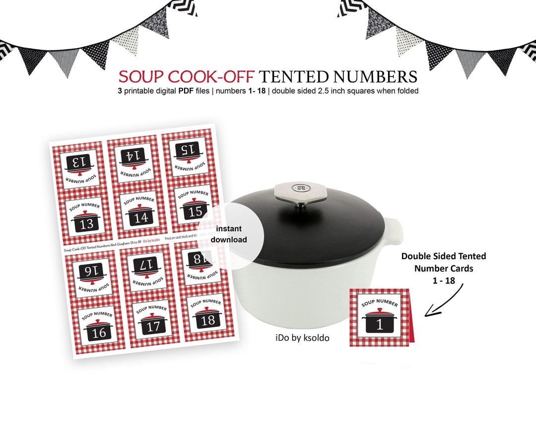 Soup Cook-off Tented Pot Numbers 1 to 18 - Soup Cook off - Souper Bowl ...