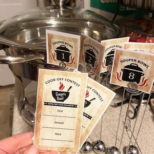 Soup Cook-off Voting Slips - Soup Cook off - Souper Bowl - Souper Star ...
