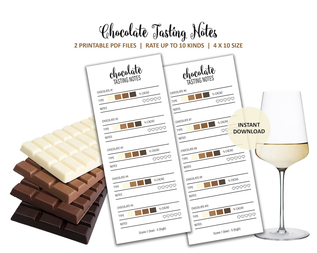 Chocolate Tasting Notes - Chocolate Tasting Party -wine and Chocolate ...