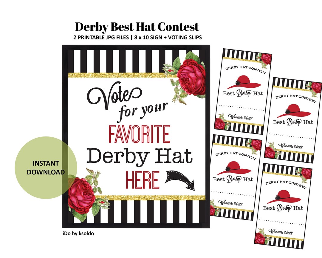 Kentucky Derby Best Hat Contest - Kentucky Derby Game - Kentucky Derby ...