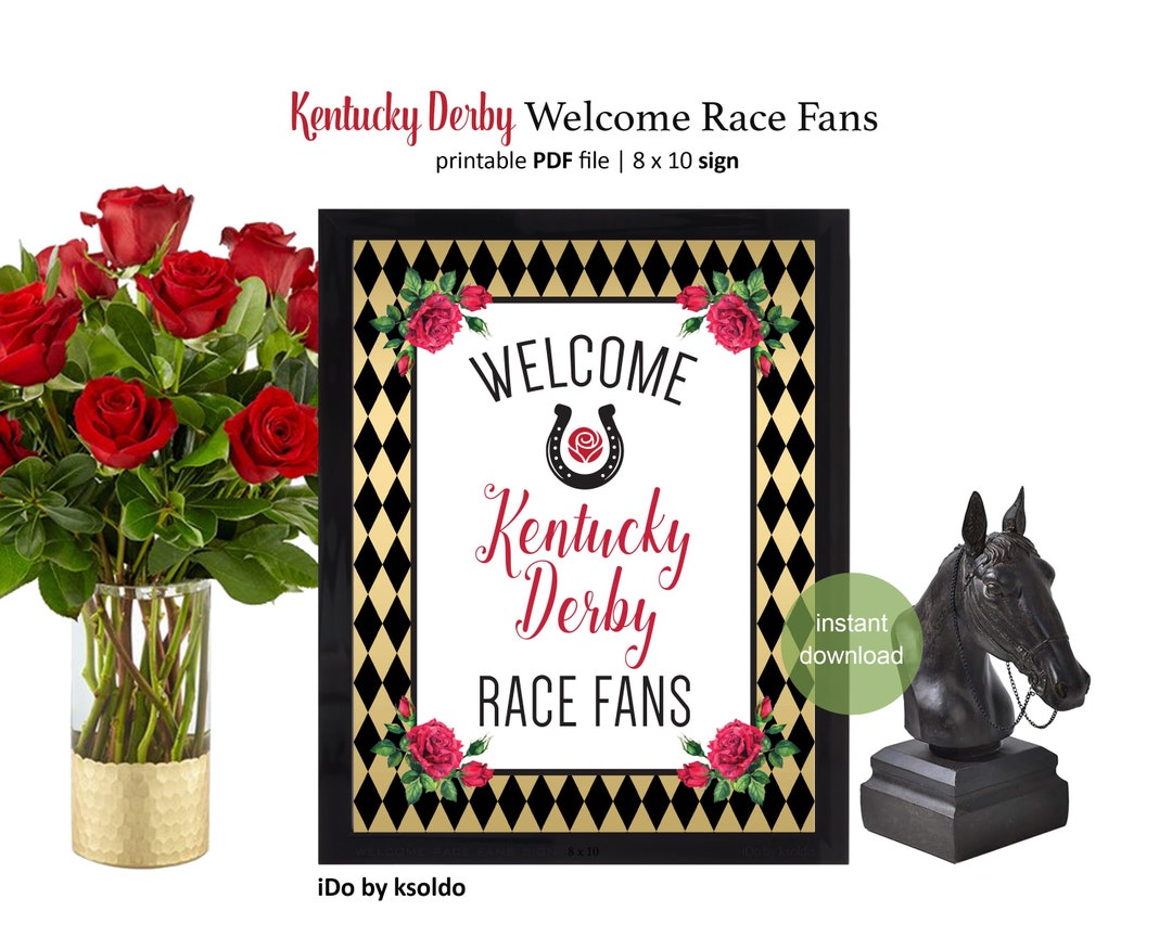Welcome Kentucky Derby Race Fans - Derby Welcome Sign - Kentucky Derby ...