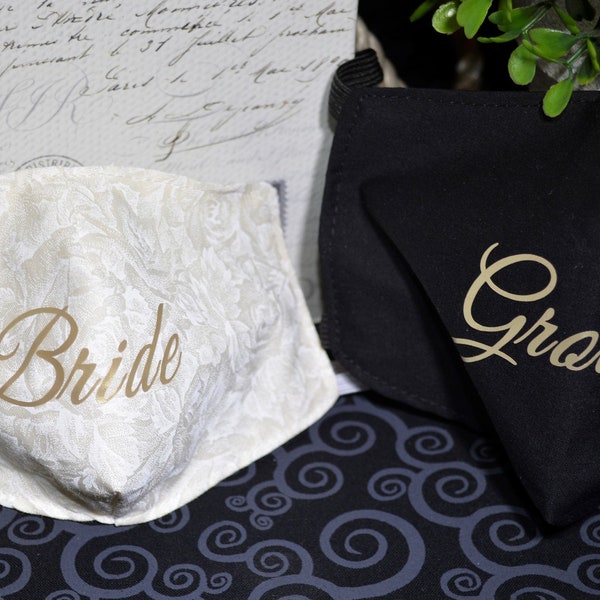 Wedding Masks Bride and Groom - Etsy