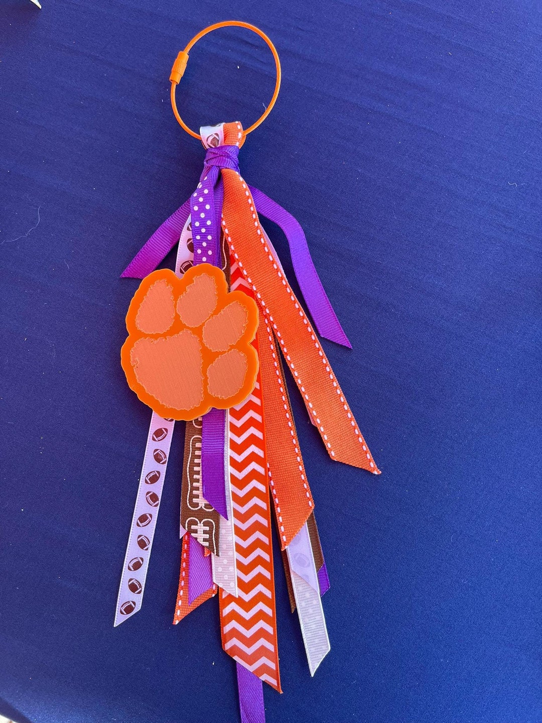 Clemson Tiger Paw Bogg Bag/backpack/purse/accessory Tag - Etsy