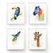 Nursery Wall Art Rainbow Nursery Colorful Prints Animal - Etsy
