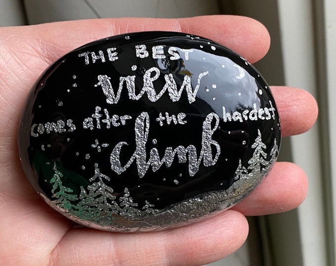 Painted Rock, Motivation Quote, Motivational Rocks, Keepsake Gift ...