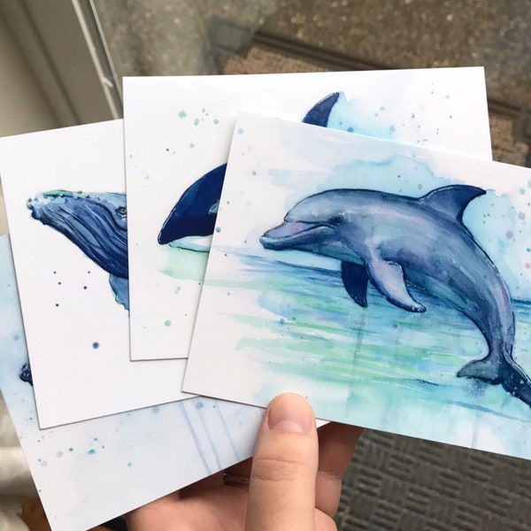 Dolphin Greeting Cards - Etsy