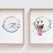 Boo Mario Watercolor Art Prints, Gamer Decor (set of 2) - Etsy