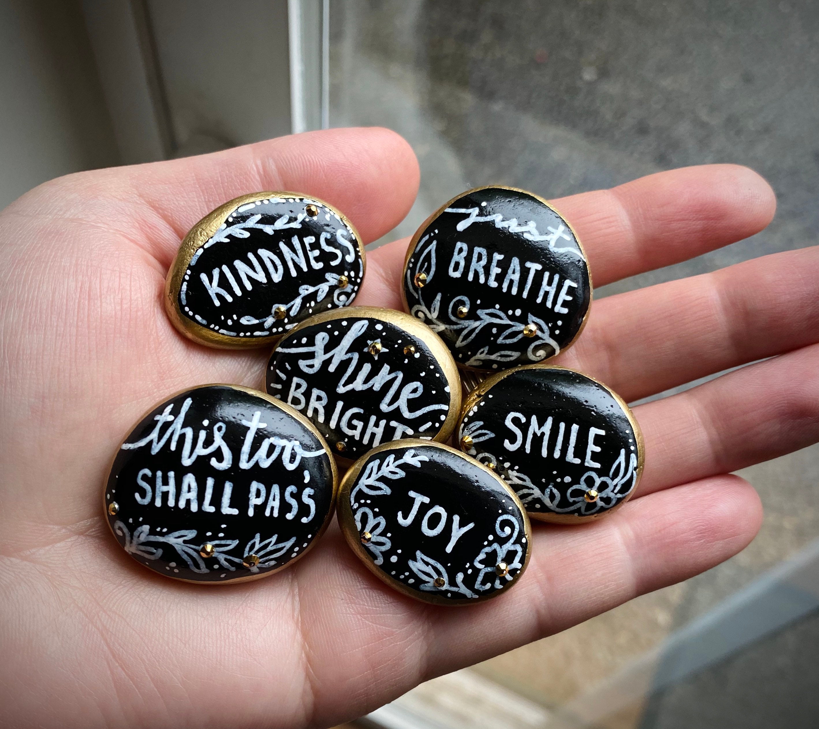 Hope Rock Hope Kindness Rock Painted Rocks Motivational | Etsy