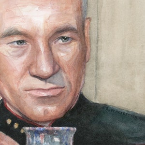 Captain Picard, Tea, Earl Grey, Hot; Wall Art, Art Gift, Sci-fi Gift ...