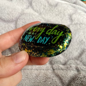 Positive Painted Rock, Calming Rock, Positive Motivation Gift ...