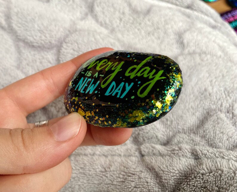 Positive Painted Rock Calming Rock Positive Motivation Gift - Etsy Canada
