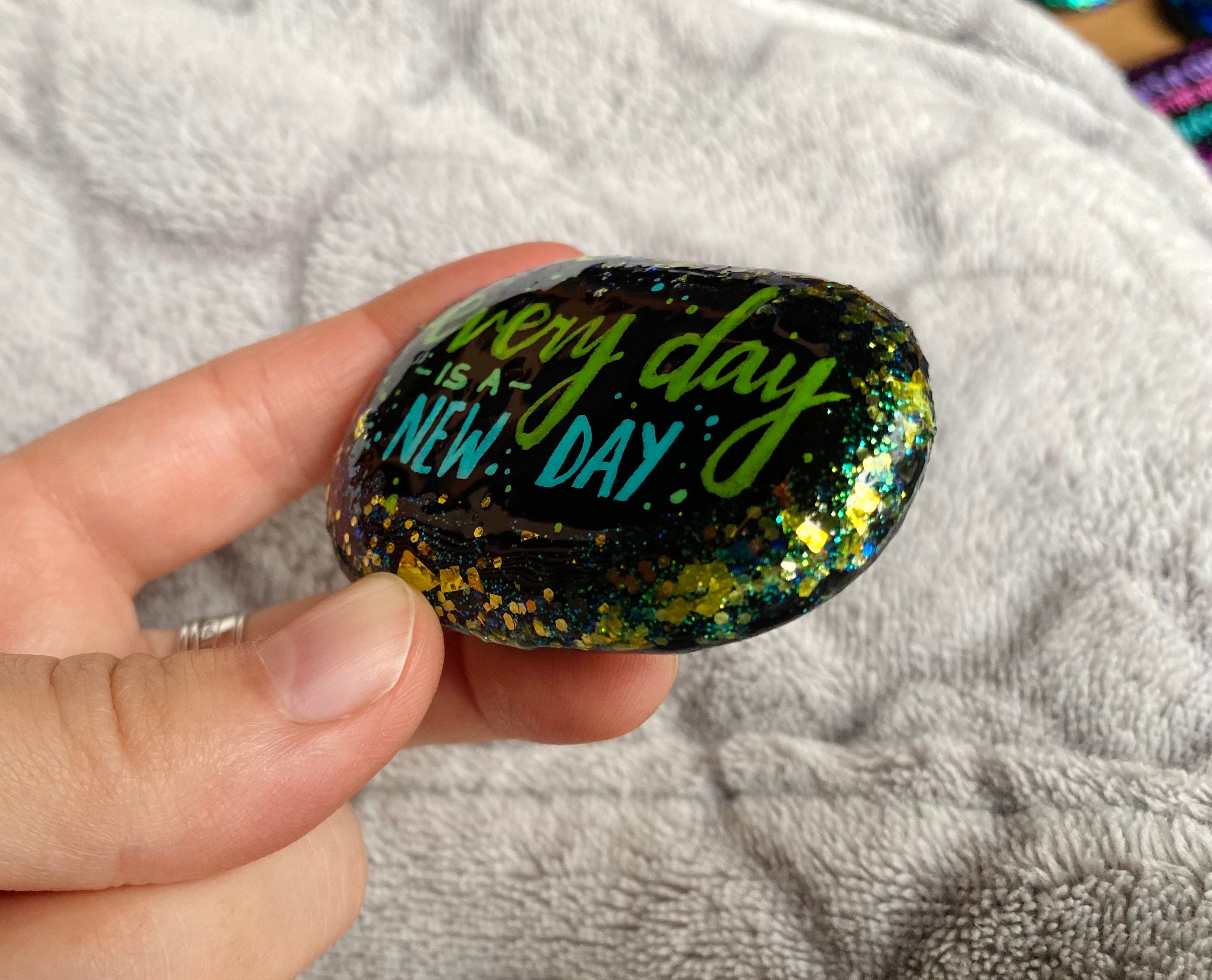 Positive Painted Rock Calming Rock Positive Motivation Gift - Etsy Canada