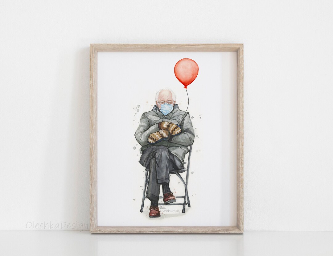 Bernie Mittens, Bernie Birthday Print, Bernie Sanders Party, Birthday ...