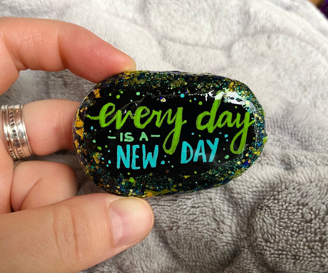 Positive Painted Rock, Calming Rock, Positive Motivation Gift ...