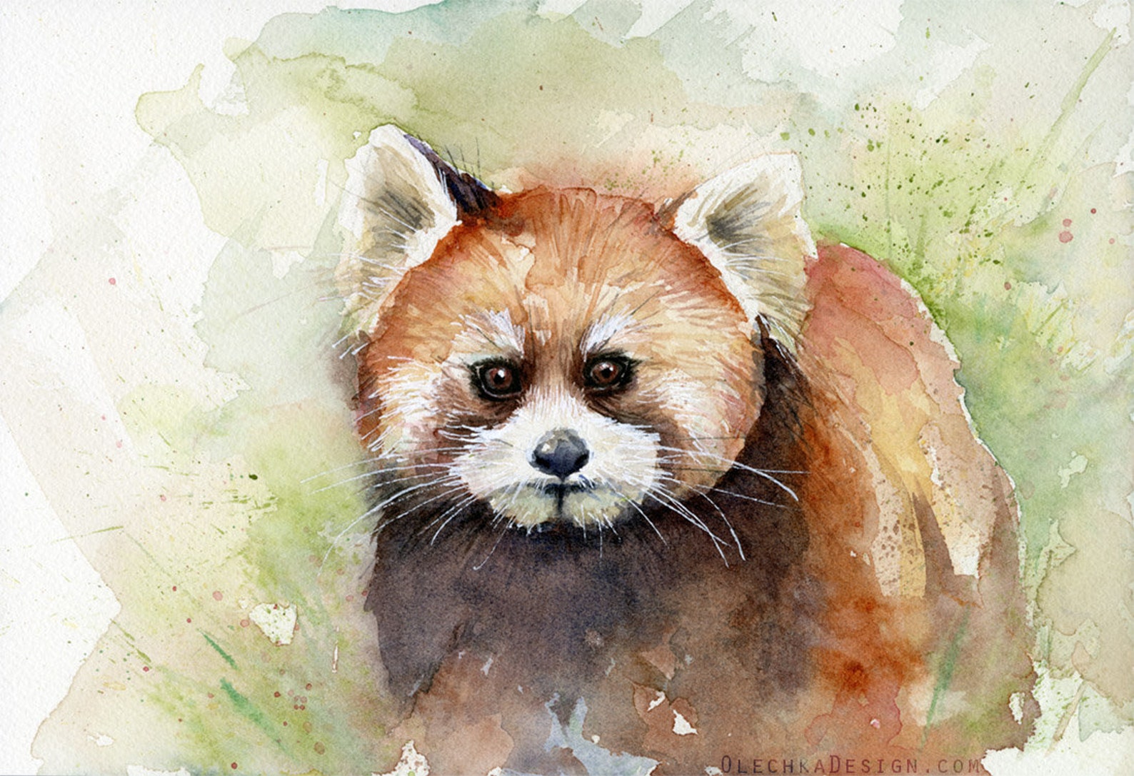 Set of 4 Prints Animal Watercolor Prints Forest Animals - Etsy