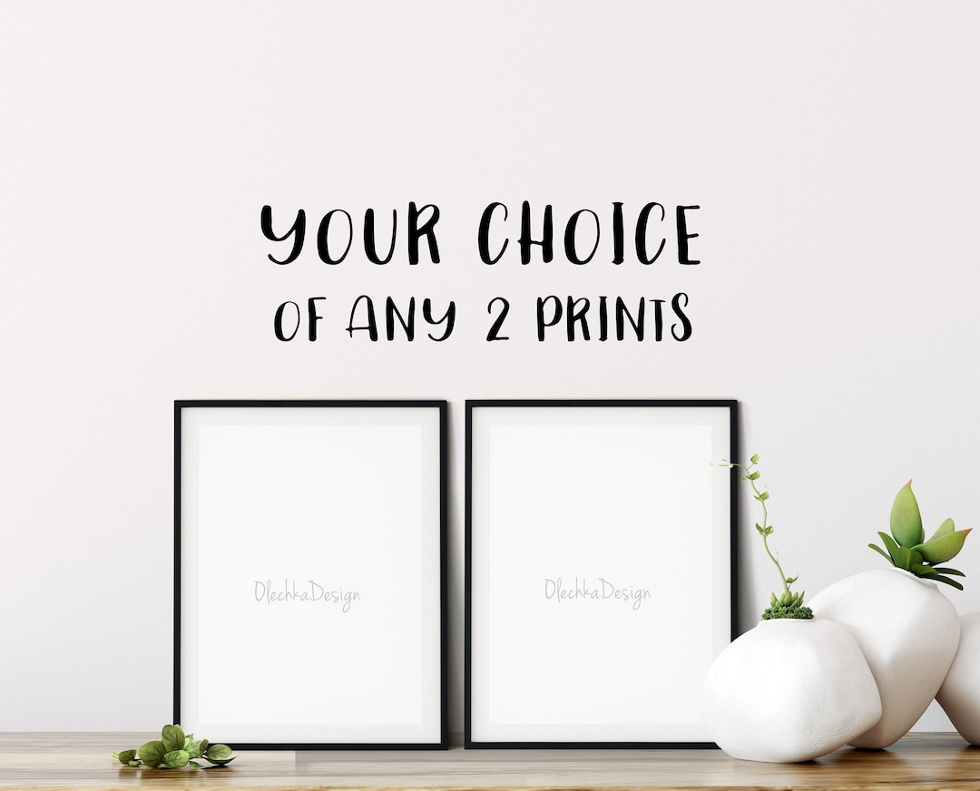 Set of 2 Prints, Watercolor Prints, Art Print Set, Living Room Art ...
