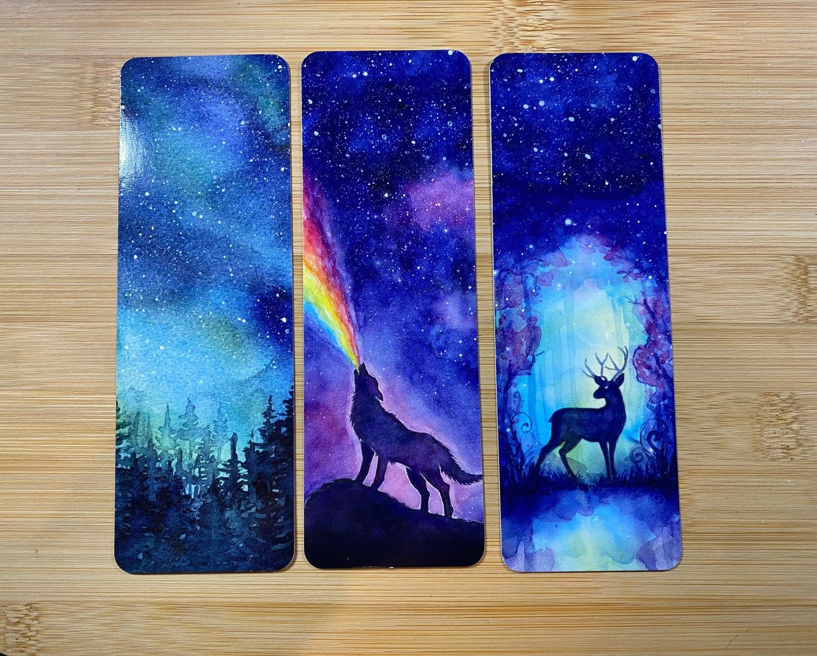 Galaxy Bookmarks Bookmark Set Gift for Readers Set of 3 - Etsy