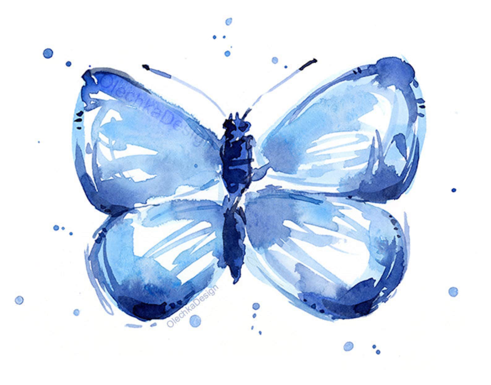 Butterfly Art Prints Butterfly Print Set Butterfly Wall Art - Etsy