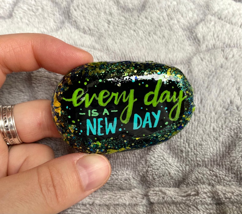 Positive Painted Rock Calming Rock Positive Motivation Gift - Etsy Canada