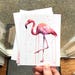 Flamingo Postcards, Watercolor Postcards, Postcard Set, Flamingo Gifts ...