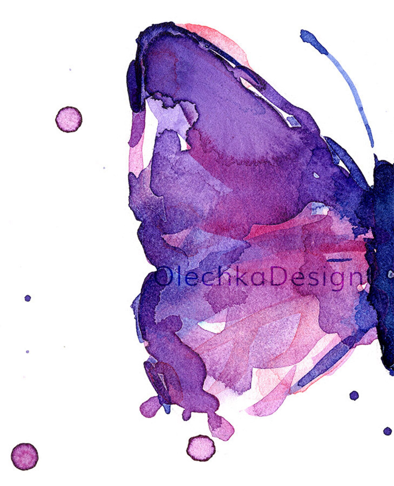 Butterfly Art, Butterfly Watercolor Painting, Abstract Butterfly ...