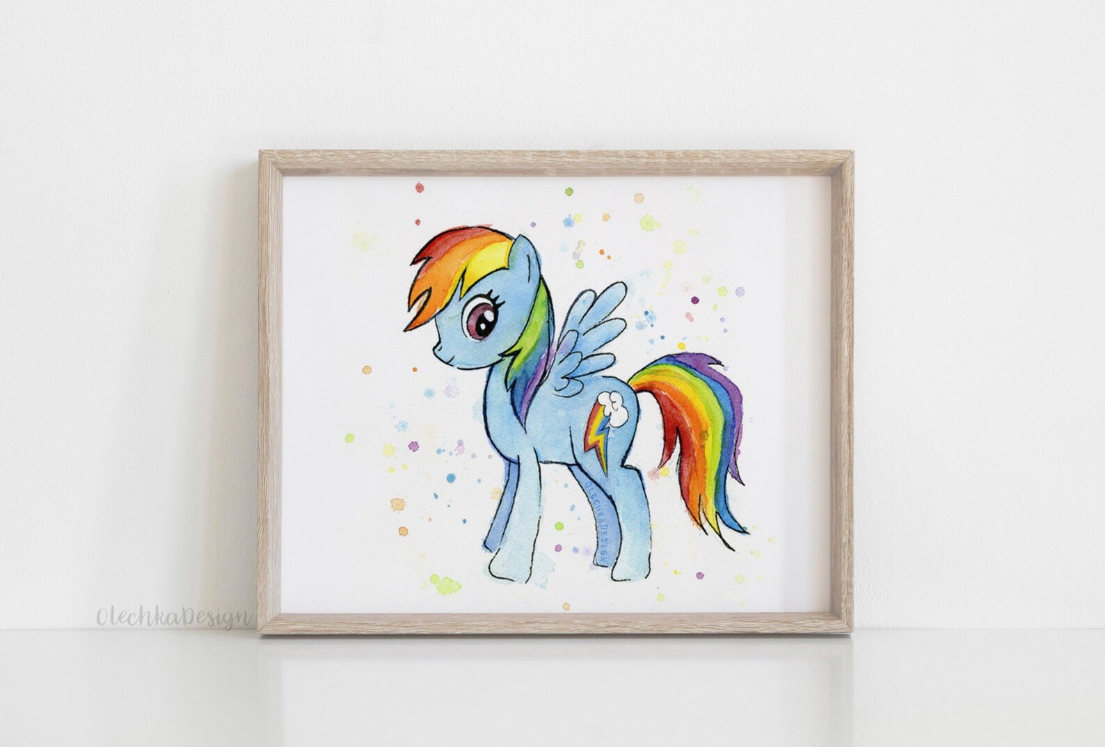 Rainbow Dash Art Rainbow Dash Wall Art Rainbow Dash Print | Etsy