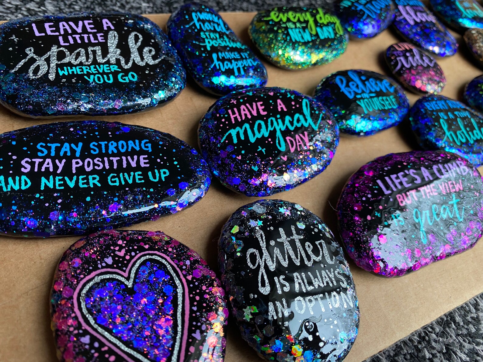 Positive Painted Rock Calming Rock Positive Motivation Gift | Etsy