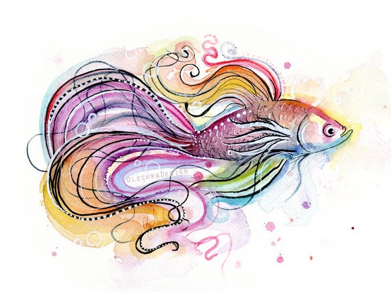 Pretty Fish Drawing