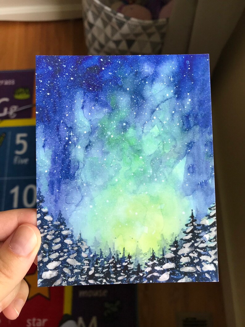 Galaxy Postcard Set, Set of 8 Postcards, Christmas Postcards, Postcard ...