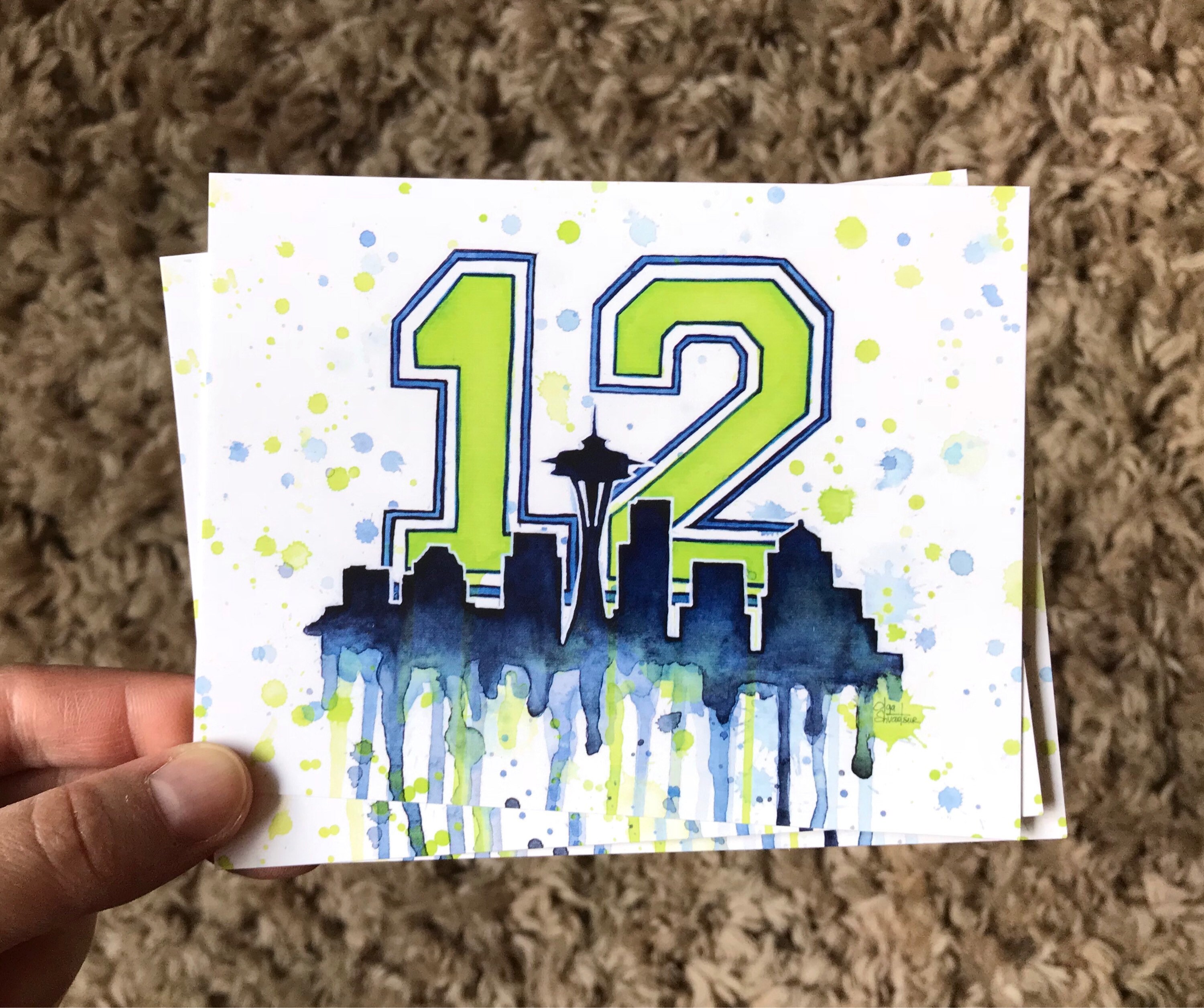 Seahawks 12e Man Logo Seattle Seahawks Nike Secondary Alternate Game